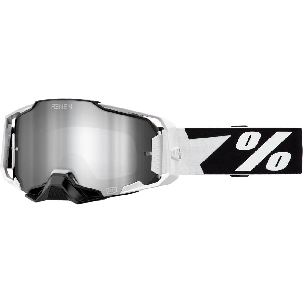 Antiparra 100% Armega Le Goggle Renen Starbleed - Mirror Silver Lens ...