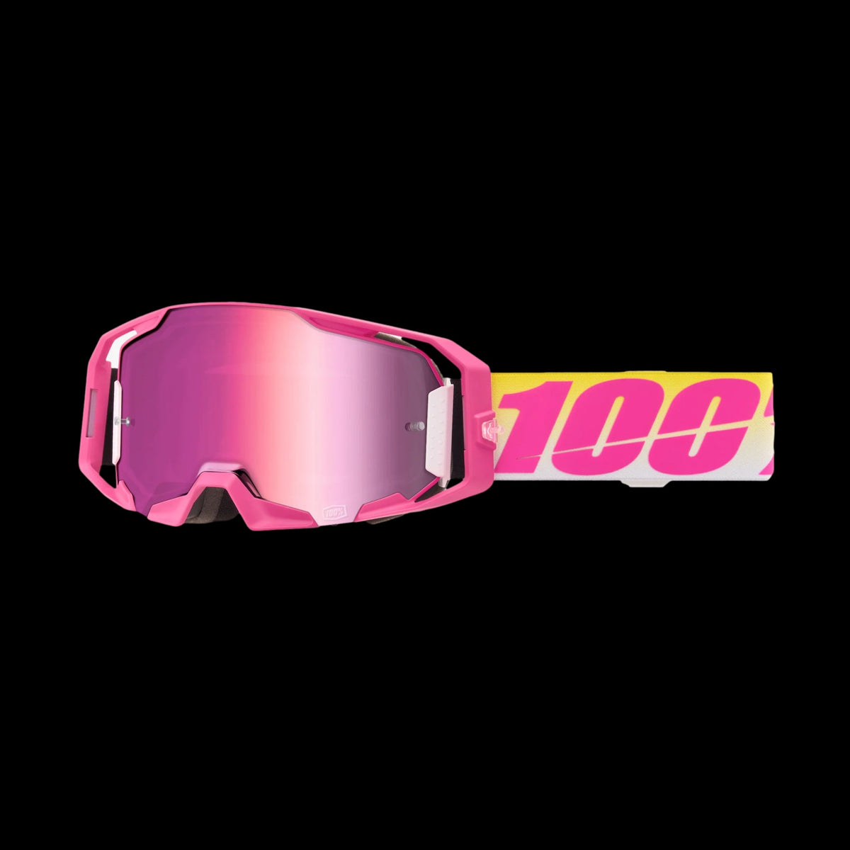 Antiparra 100% Armatic Goggle Sellars - Mirror Pink Lens – Tienda Ride