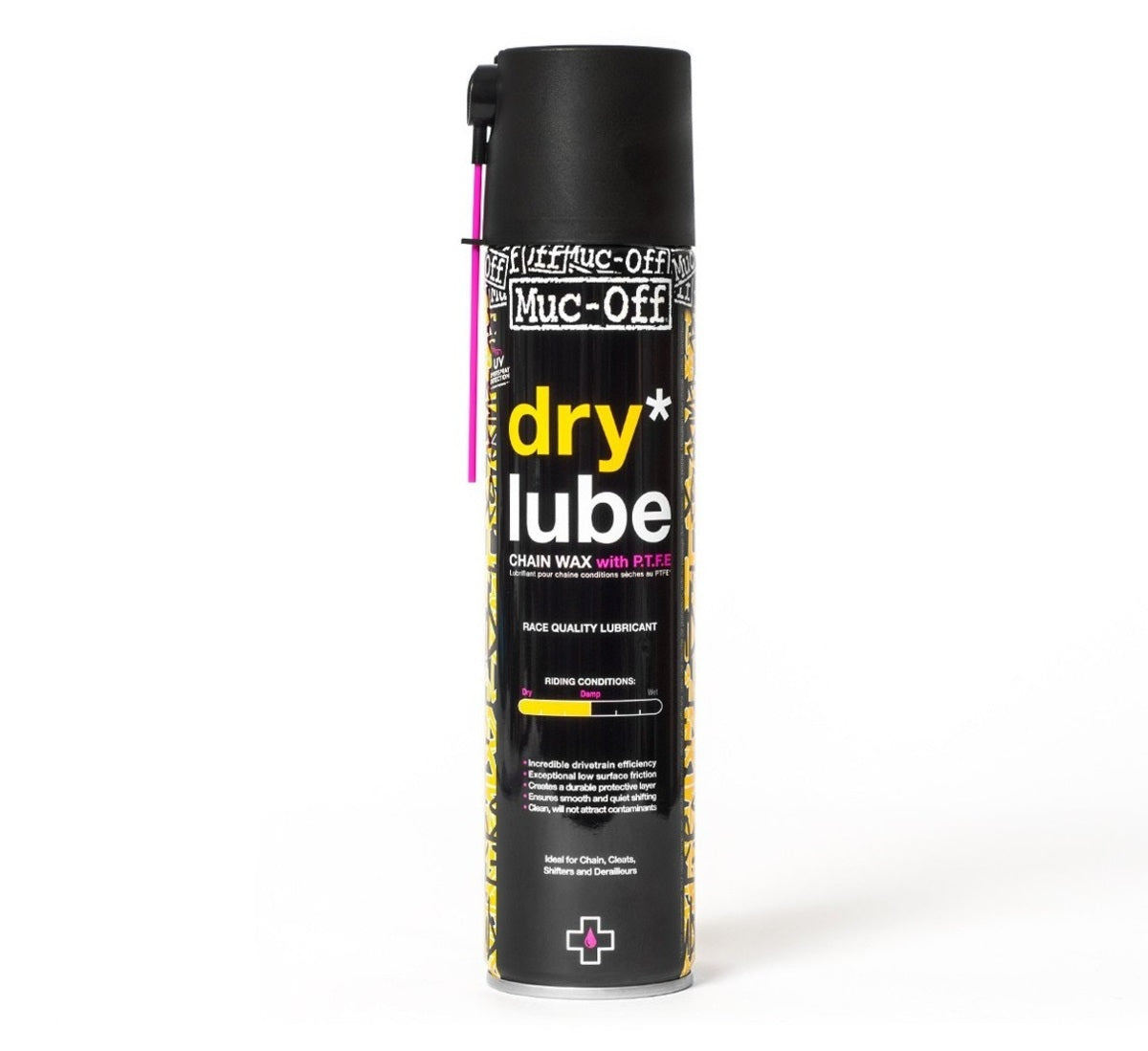 Muc-Off Spray Dry Lube Lubricante de cadena en spray clima seco 400ml ...